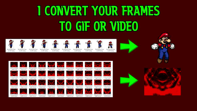 Convert your frames to gif or video by Sweet_creatures | Fiverr