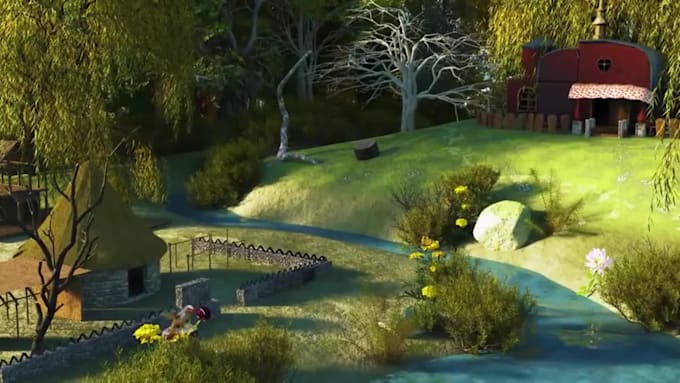 Unity unreal 3d game environment 3d game map environment design low ...