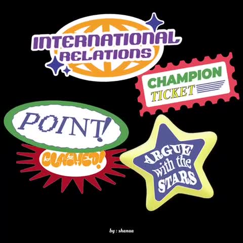 Create sticker designs for international relations event by Shuunaa ...