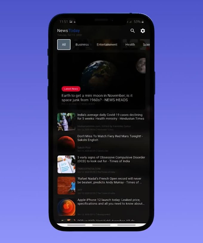 Make a news app by Sauravgpt | Fiverr