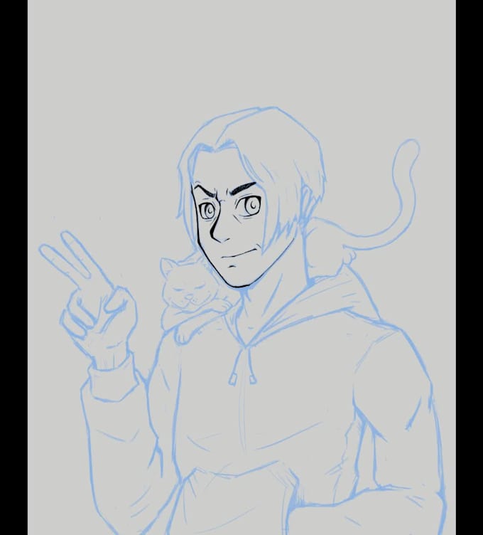 Draw custom anime, cartoon,chibi portraits by Raven_zapata | Fiverr