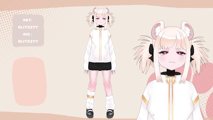 Vtuber model rig and art psd by Blitzzyy | Fiverr