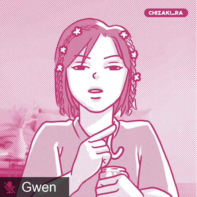 Give you a monochrome cartoon for your visualizer by Chizaki | Fiverr