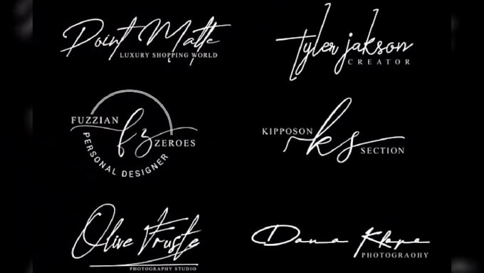 Design photography watermark or signature logo by Afrahanwar1234 | Fiverr