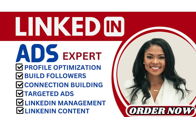 Optimize your linkedin profile, create content, run ads, and grow your follower by Morgan_5525 ...