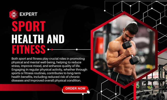 Write sport, health, fitness, gaming, medical, gym, ebook writer ...