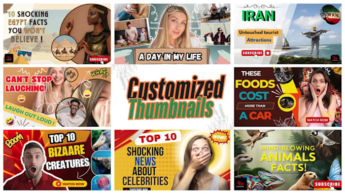 Design viral youtube thumbnails for faceless and ai based channels by ...