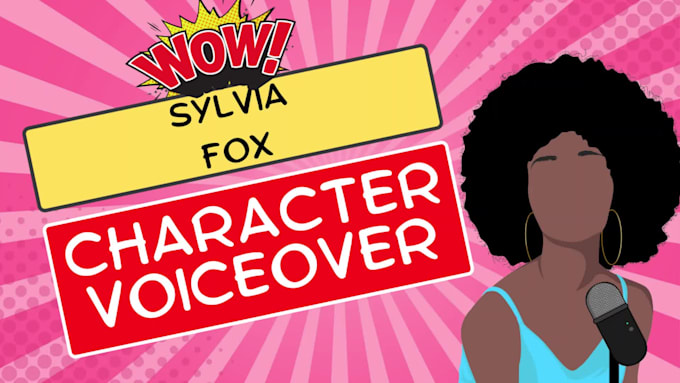 Provide a professional female character voice over in english by ...