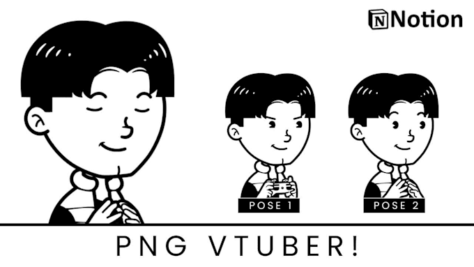 Draw custom png tuber sketch style or gif tuber animation for twitch ...