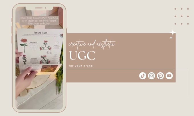 Create creative and aesthetic user generated content ugc for your brand ...