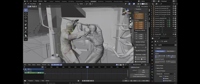 Do modling, rigging, and texturing for a beautiful animation by Georgy_snegur | Fiverr