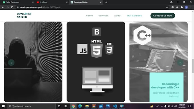 Create an attractive website using html5, css and bootstrap by Aiman_sh ...