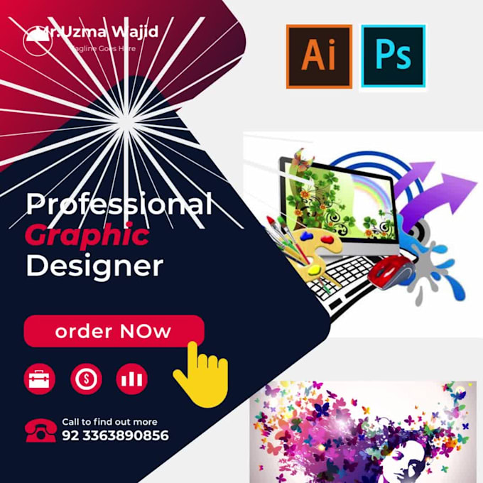 Create professional graphics as you need by Uzmawajidpak | Fiverr