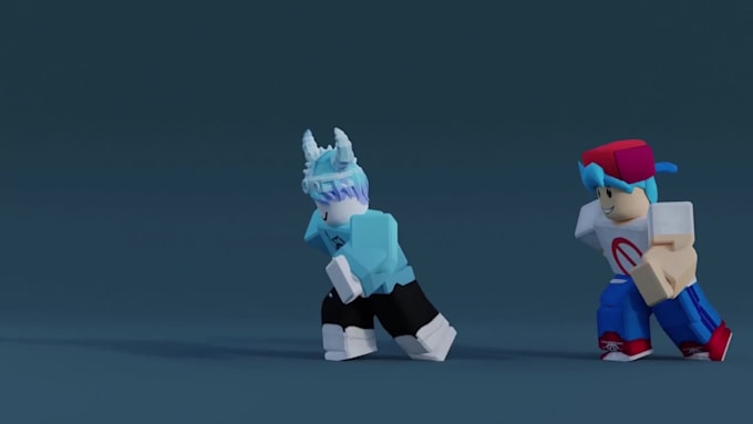 Create, animate rig roblox r15 and r6 model, character with 3d layer ...