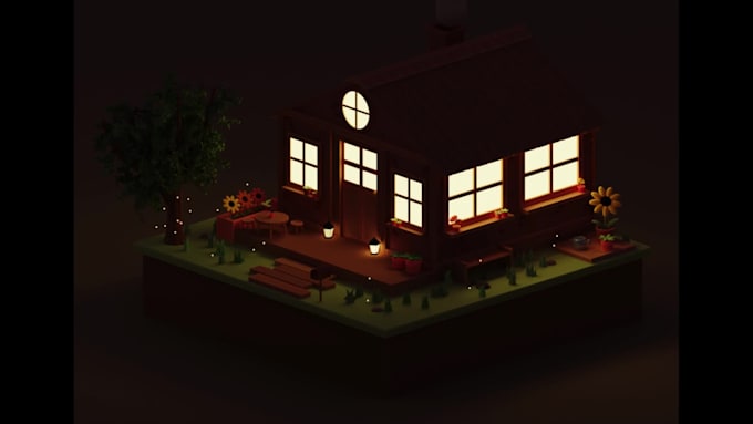 Create custom low poly 3d environments in blender by Ipekunuc | Fiverr