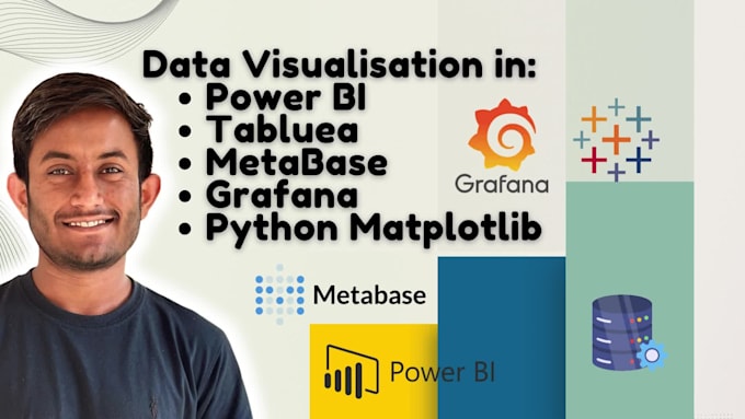 Visualise data on powebi, tableau, metabase, grafana, matplotlib ...