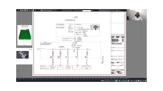 Draw a set of electrical drawing, floor plan and schemes using autocad ...