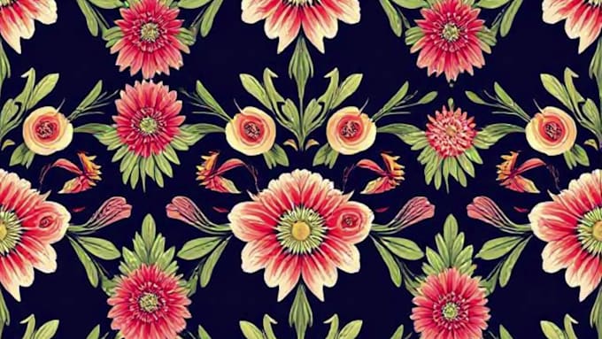 Design unique and elegant floral patterns by Lizamind | Fiverr