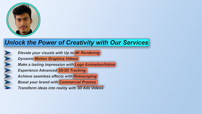 Create custom motion graphics and vfx using adobe after effects by Atanumaji415 | Fiverr