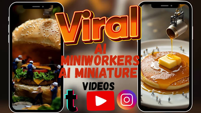 Viral ai miniature videos ai tiny workers mini chef ai mini workers brand videos by Sunnys ...