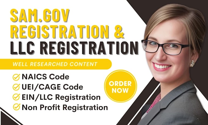 Do sam gov, nonprofit registration, llc registration, uei, cage code, naics code by Ava_william2 ...