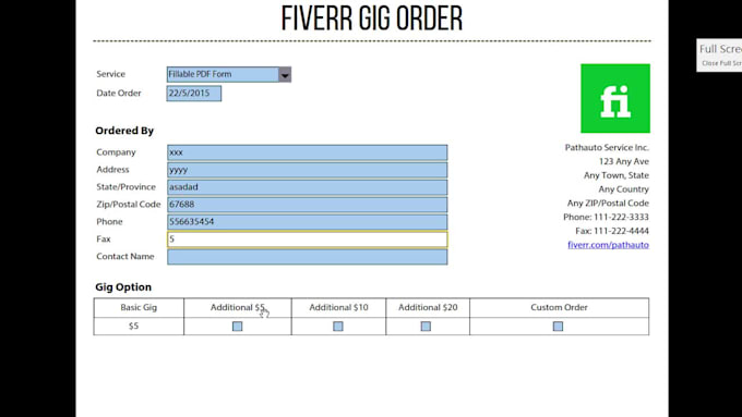 Make interactive fillable pdf form by Pathauto | Fiverr