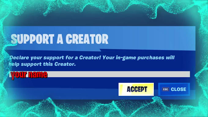 Create a fortnite support creator code animation by Fadili341 | Fiverr