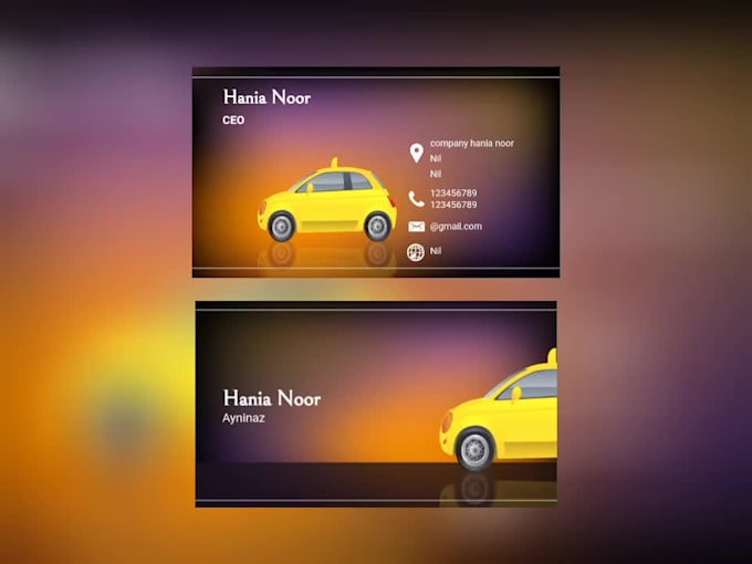 Create wonderful business and company cards for you in 1 day by ...