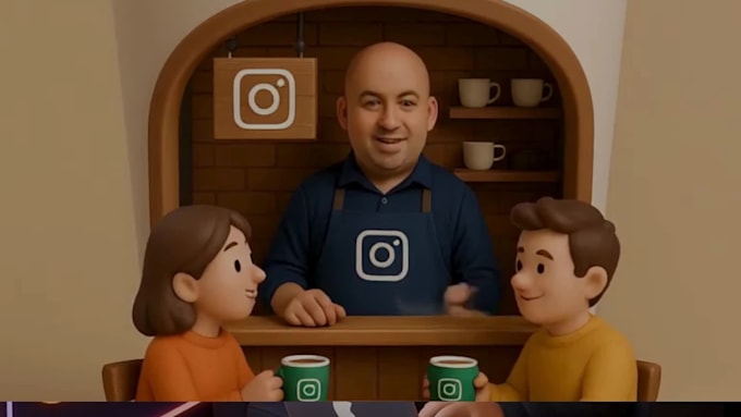 Create stunning 3d cartoon style and short animations for social media ...
