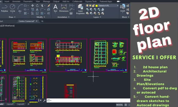 Design modern house plans, floor plans, section and elevations in ...