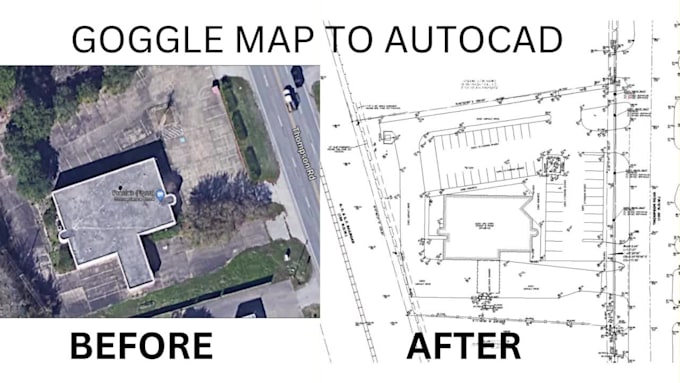 Draw 2d site plan on autocad from google maps by Uzmanaveed893 | Fiverr