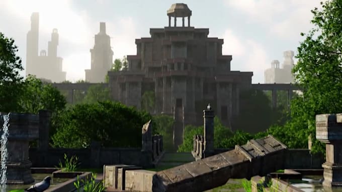 3d game environment unity 3d model scenes 3d game asset level design in blender by Fharteem | Fiverr