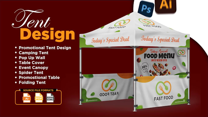 Design eye catching tent for events and exhibitions by Bannerandboth ...