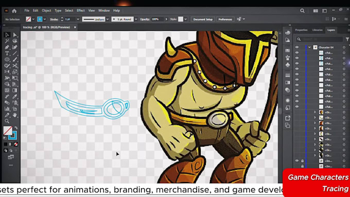Create and trace 2d game characters by Usman_pixelates | Fiverr