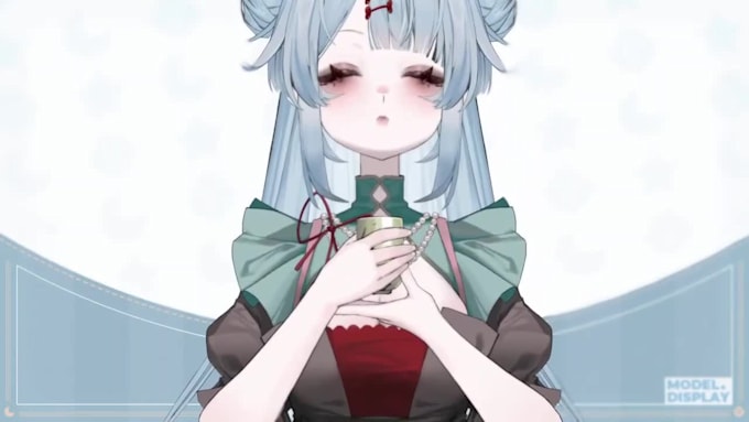 Realistic rigging vtuber model high quality live2d animeart style for ...