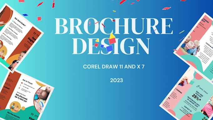 Design a brochure in corel draw 11 and corel draw x 7 by ...