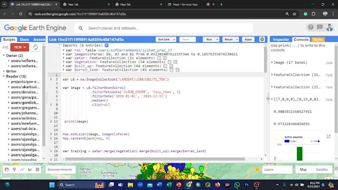 Teach and instruct you google earth engine for remote sensing analysis by Gee_sofi | Fiverr