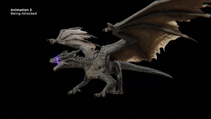 Do 3d animal dragon animation, 3d dragon vfx, 3d dragon cgi character ...