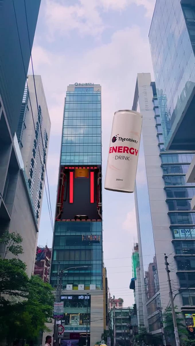 Do 3d billboard animation, anamorphic billboard, billboard design by ...