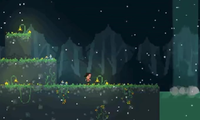 Create pixel art background tileset animated gif pixel environment by ...