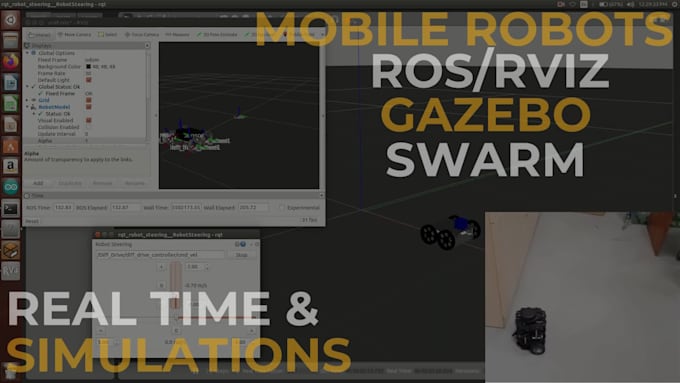 Program mobile robot using ros ros2 and simulate in gazebo by Rohan20042021 | Fiverr