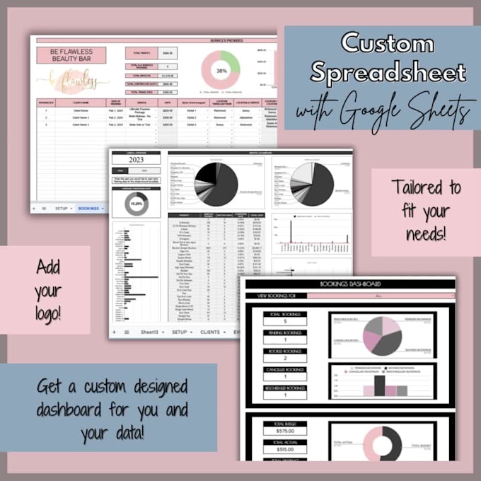 Create a custom google sheets spreadsheet by Nicncc | Fiverr