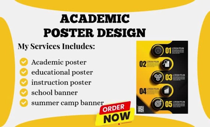 Design instruction, educational, school, academic poster and banner in ...