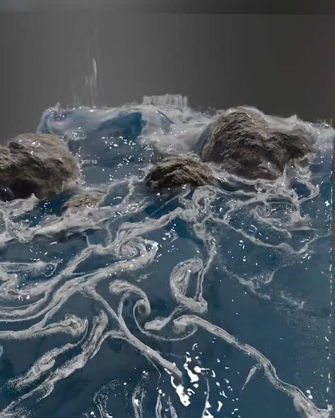 Do 3d water simulation,3d product fluid, dynamic liquid fluid, 3d cgi ...