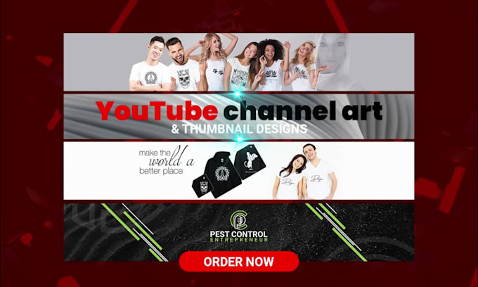 Design youtube channel art and thumbnail for your channel by Cadlab2 ...