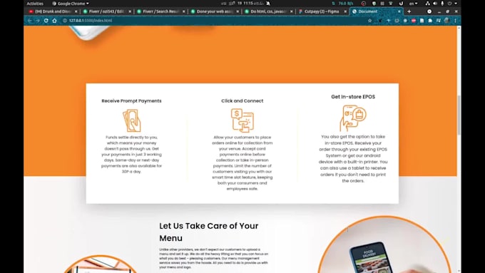 Develop web pages with css, html and js by Ozi543 | Fiverr