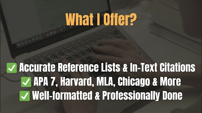 Fix and format apa 7, harvard, mla citations and references by ...