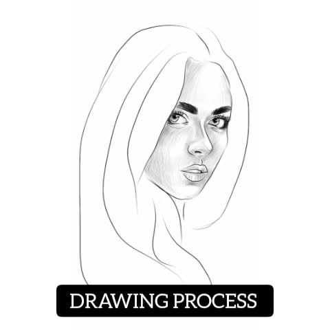 Create hand drawn digital portrait from any photo by Aidea_art | Fiverr