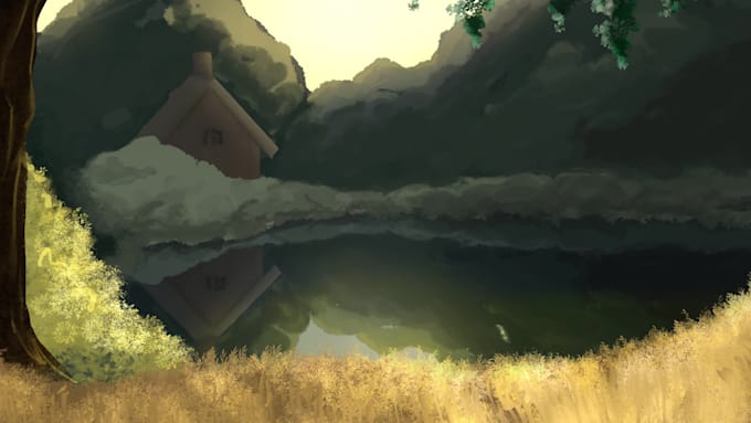 Draw high quality backgrounds by Digitalpursuits | Fiverr