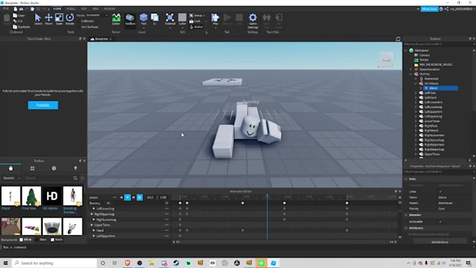 Animate a walk or idle animation for roblox by Parkervogel | Fiverr